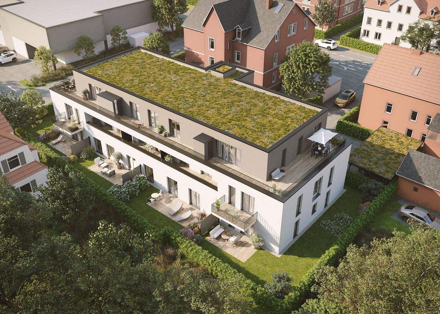 Baliser Terrassen Neubau in Coburg